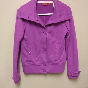 Puma | Jackets & Coats | Womens Xs Purple Button Jacket | Poshmark
